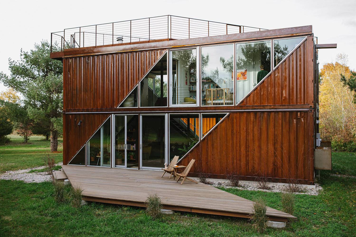 C-Home by LOT-EK, an American home made of containers