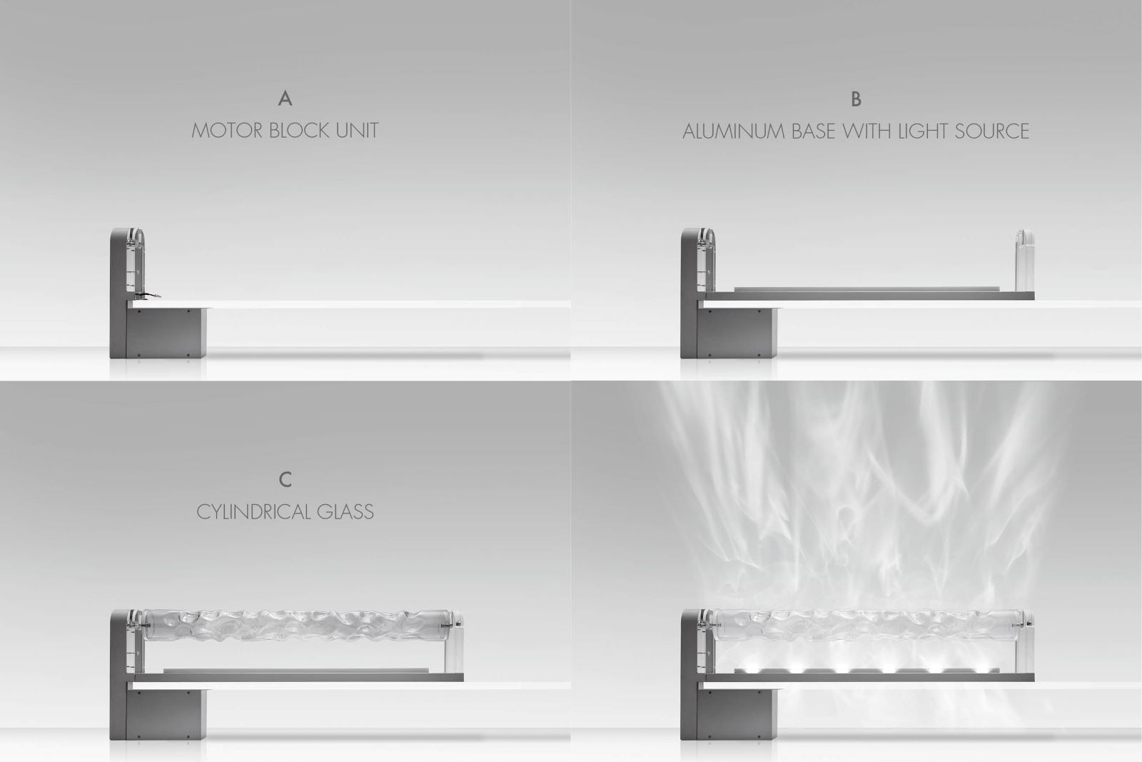 BE WATER Lamp by WAW COLLECTION: light, movement and color