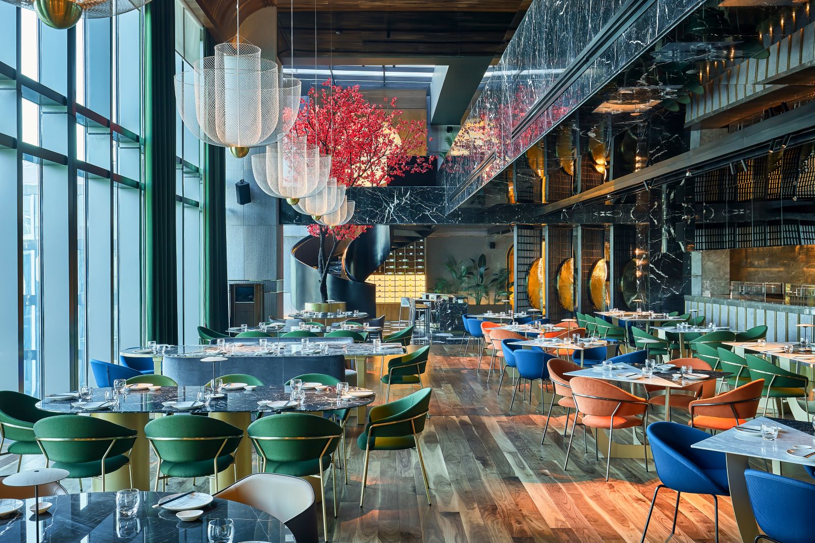 SACHI Park St Restaurant, Pedrali seats between the Mediterranean Sea ...