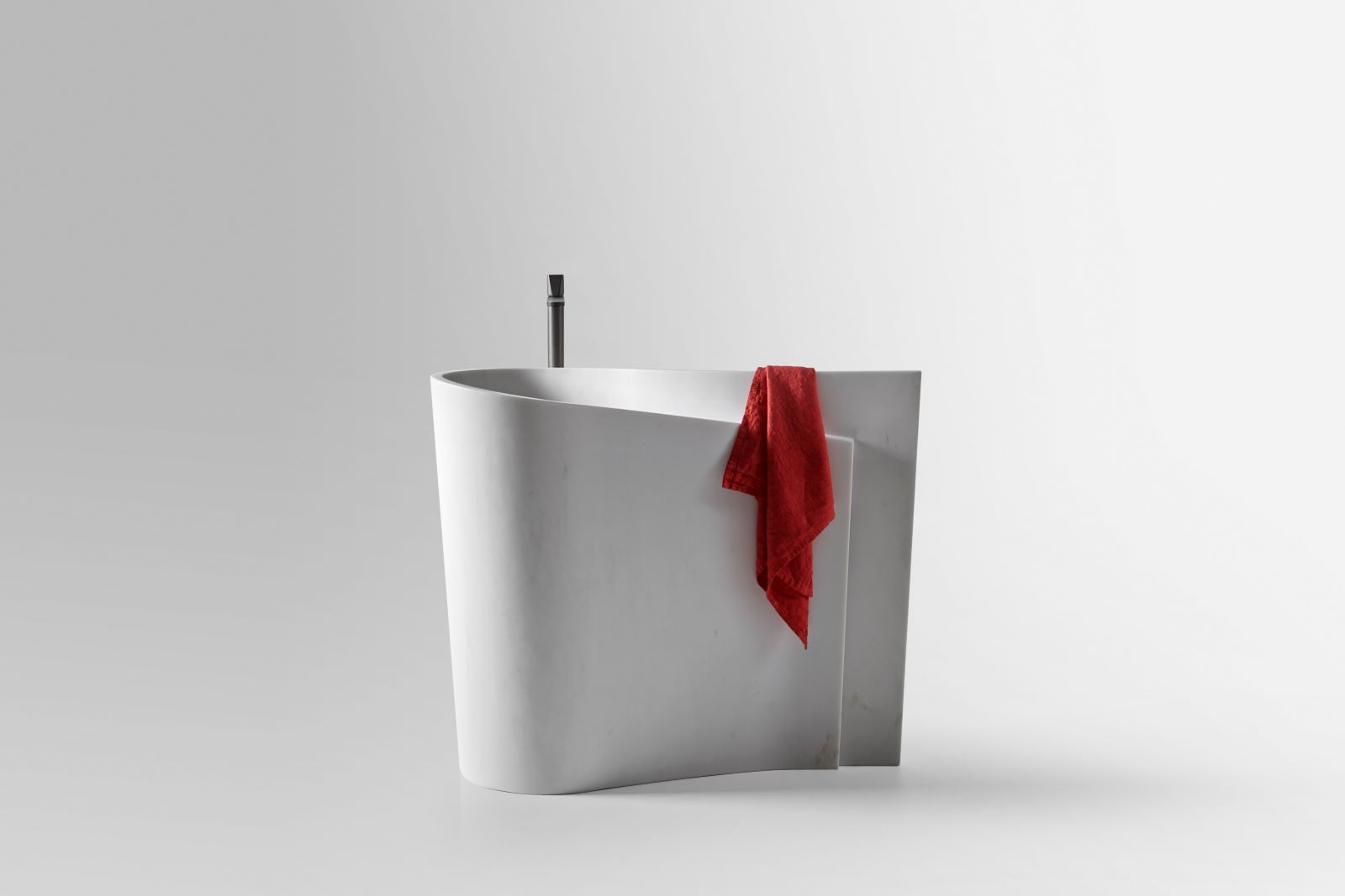 Wave, the marble sink designed by Fuksas for antoniolupi