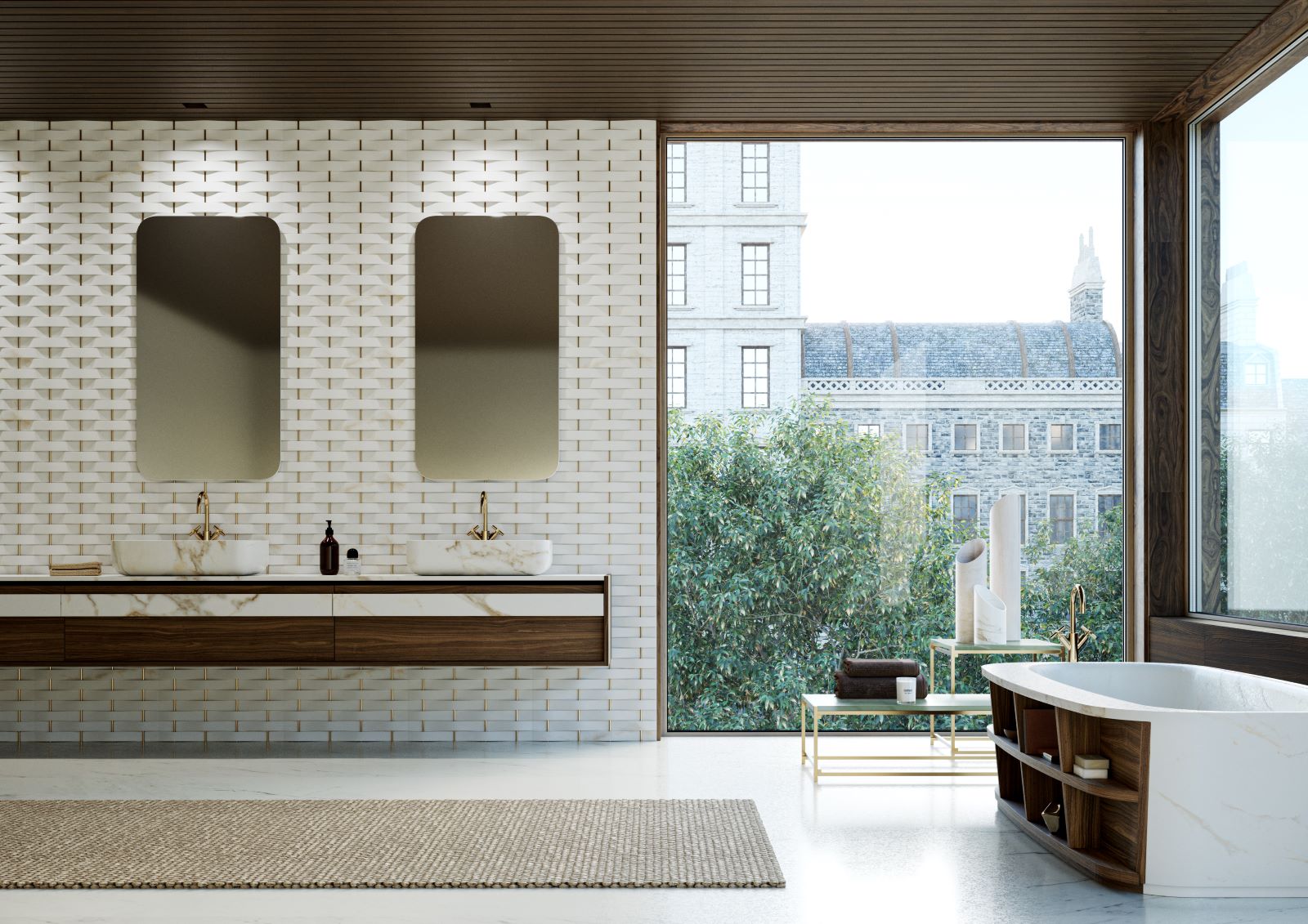 Kreoo, three collections celebrate marble as a covering