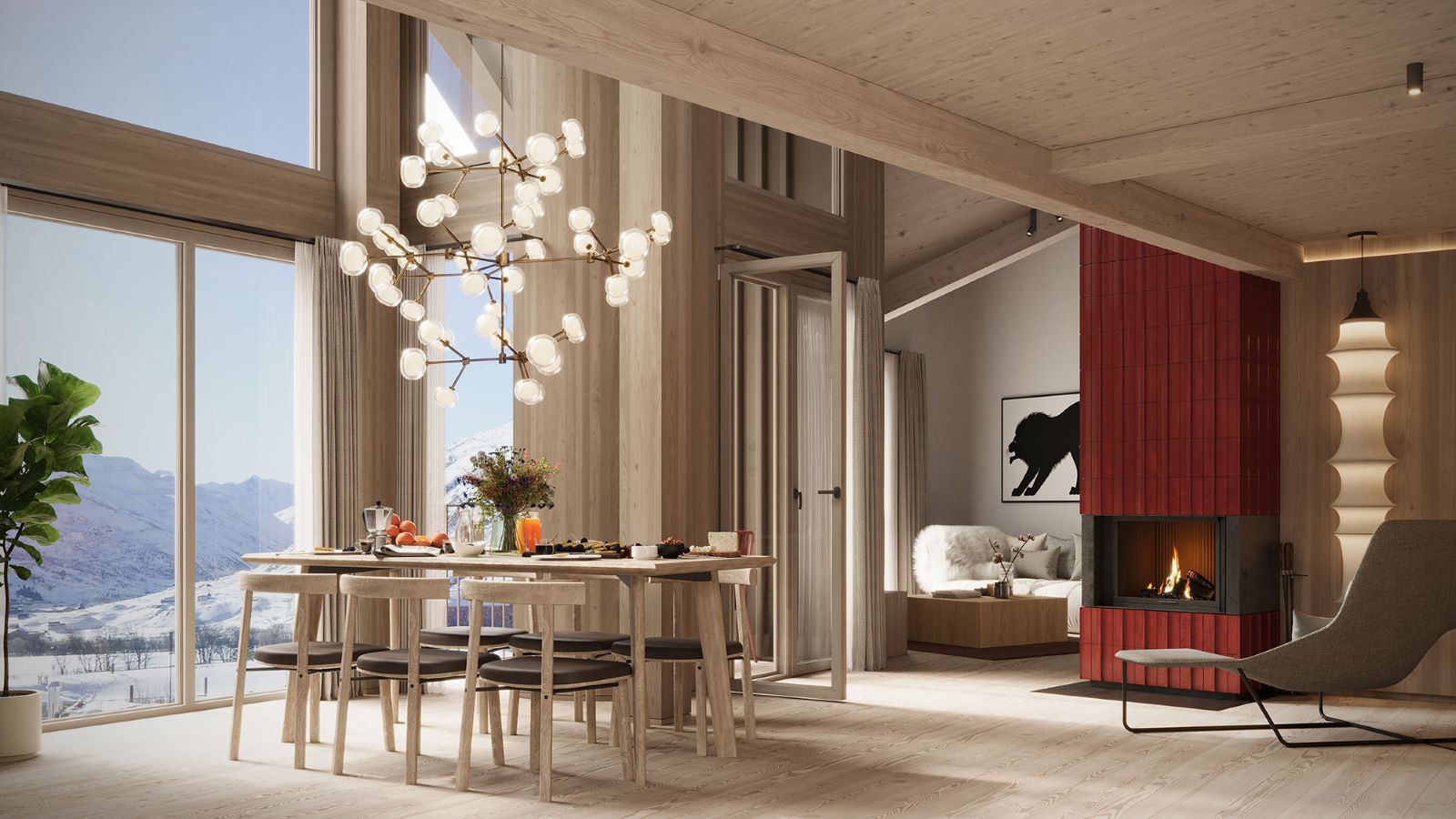 LA VETTA, the alpine style in the new residential building in Andermatt