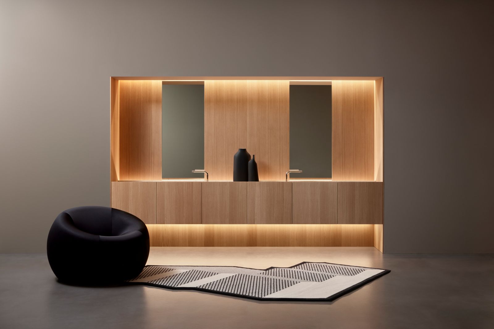 Street Rovere Naturale by antoniolupi, when marble meets wood