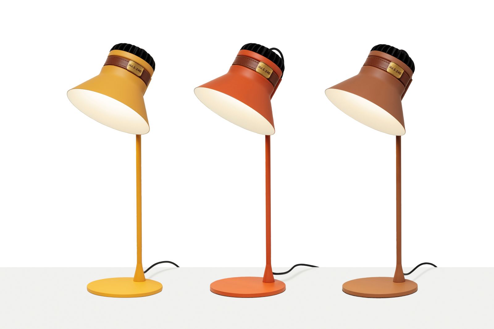 Nuove finiture per Cordea, la lampada di Masiero disegnata da Favaretto&Partners